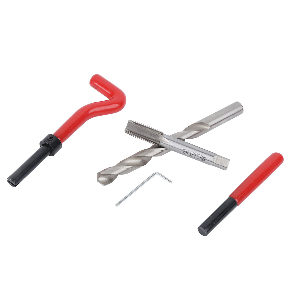 25pcs M12 Thread Repair Kit Thread Tap Drill Bit Damaged Threads Repair ...