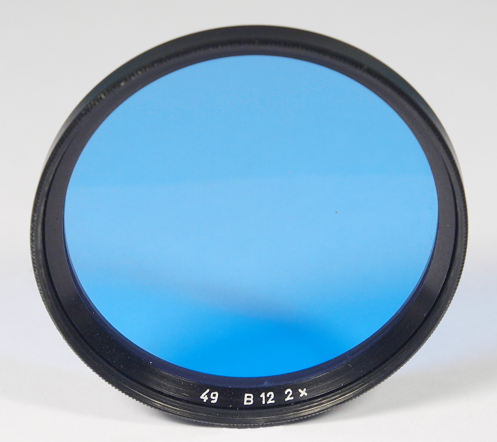 B+W Ø49mm Blaufilter blue filter bleu filtre B12 2x color Farbfilter ...