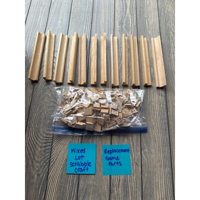 Mixed Lot Scrabble Craft & Replacement Game Parts Racks Tiles | eBay