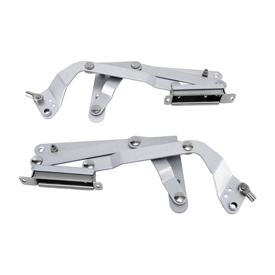 2pcs Cabinet Door Hinges Folding Lift Up Top Vertical Swing Furniture ...