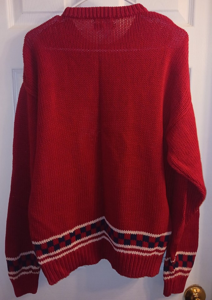 VTG Hand Knit Windcrest Sweater Old English Sheepdog & Puppy Large | eBay