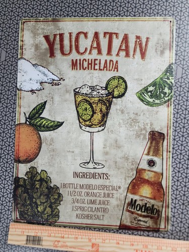 16x12 Modelo Especial Mexican Metal Bar Sign Beer Yucatan Michelada | eBay