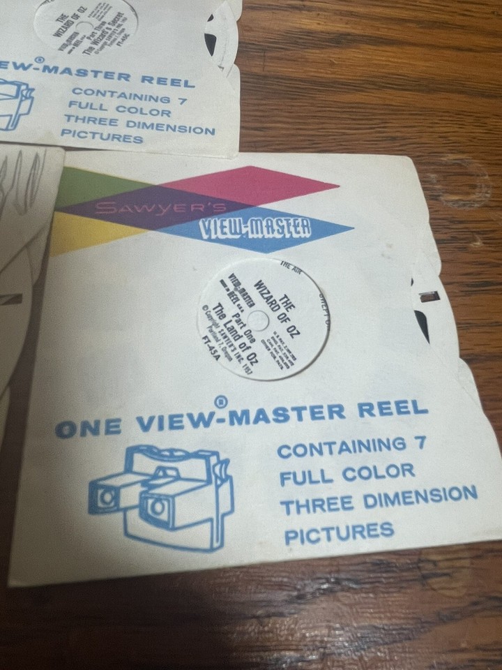 Sawyer's Vintage B361 The Wizard of Oz View-Master 3 Reels Packet ...