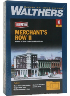 Walthers N Scale ~ New 2026 ~ Merchant's Row II ~ Set #2 ~ Kit ~ 933 ...