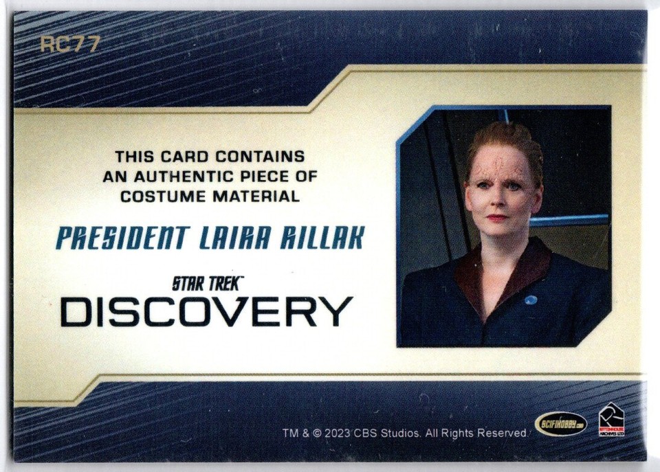 STAR TREK DISCOVERY SEASON 4 RC77 RELIC COSTUME Chelah Horsdal Pres ...