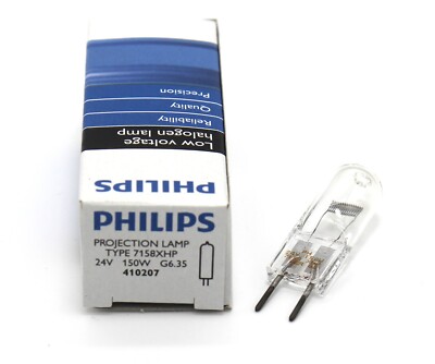 PHILIPS 7158XHP 24V150W G6.35 50hours FCS instrument lamp light 7158 ...
