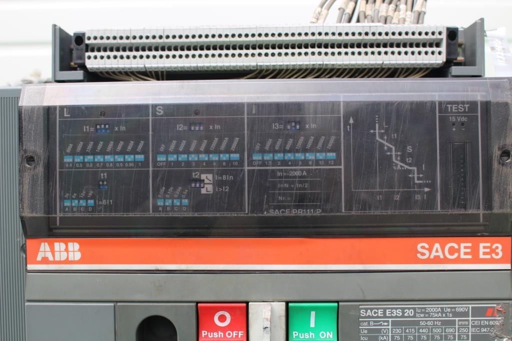 ABB 2000 Amp Insulated Case Circuit Breaker SACE E3S 20 Manual ...