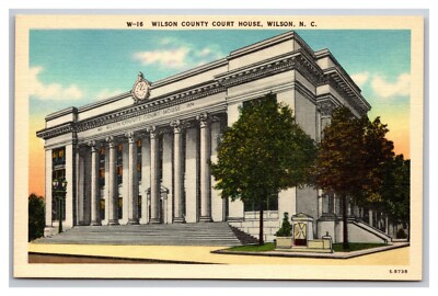 Wilson County Court House Wilson NC Linen Unposted Postcard | eBay