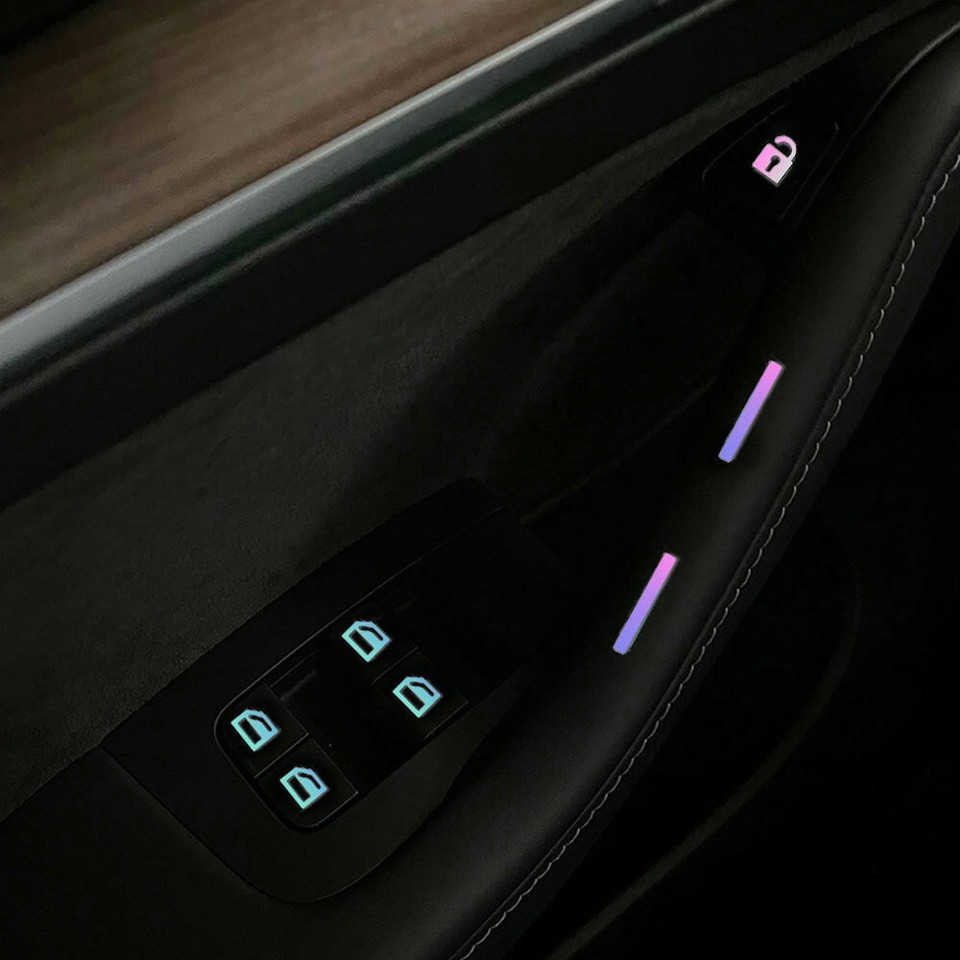 Colorful Luminous Car Button Stickers Window Switch Decal Sticker ...
