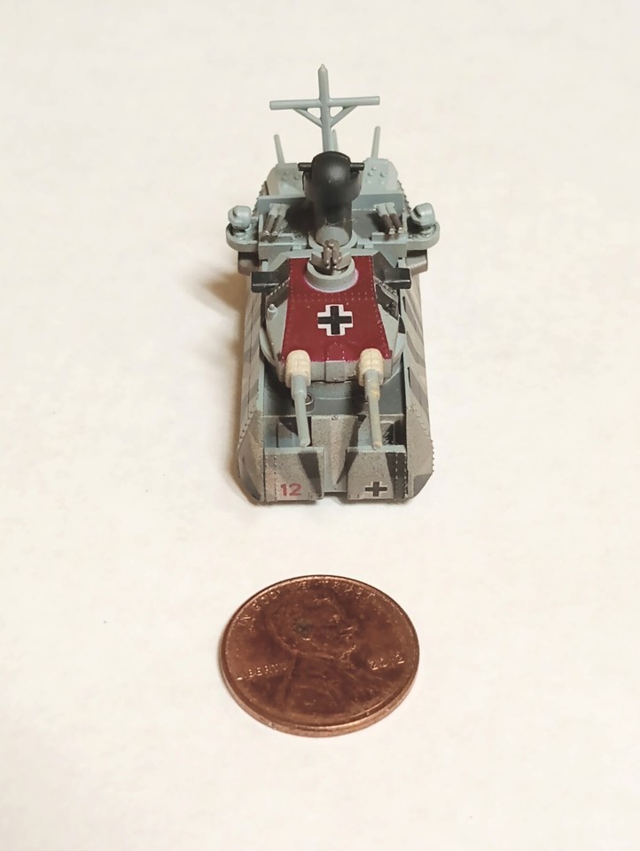 Takara Fantastic Weapon P1000 Ratte tank - German Navy Dazzle painting ...