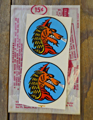 Original IMPKO water DECAL Vintage DRAGON bomer squadron nose art WWII ...