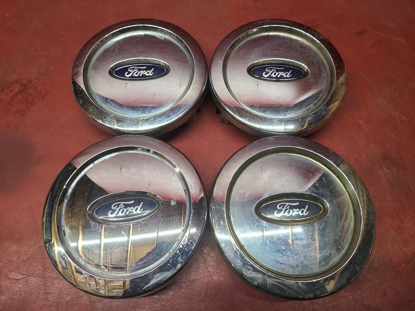 2003-2006 FORD EXPEDITION 17" ALLOY WHEEL CHROME CENTER CAPS 4L14-1A096 ...