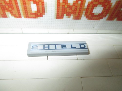 Lego 1x Tile Decorated 1x4 SHIELD Pattern 6867 2431pb257 | eBay