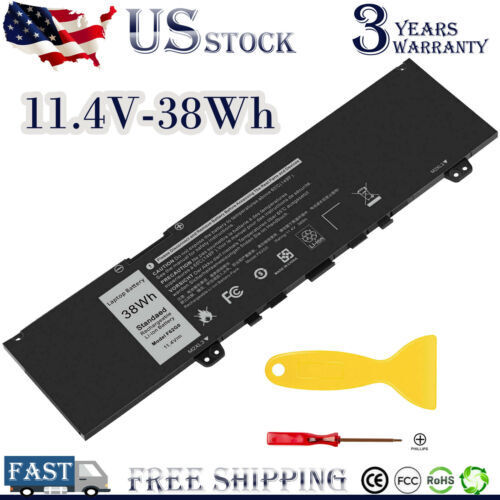 F62G0 F62GO Battery for Dell Inspiron 13 7000 7370 7380 7386 5370 7373 ...