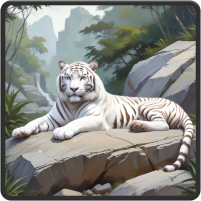 30 Custom Modern White Tiger Art Personalized Address Labels | eBay