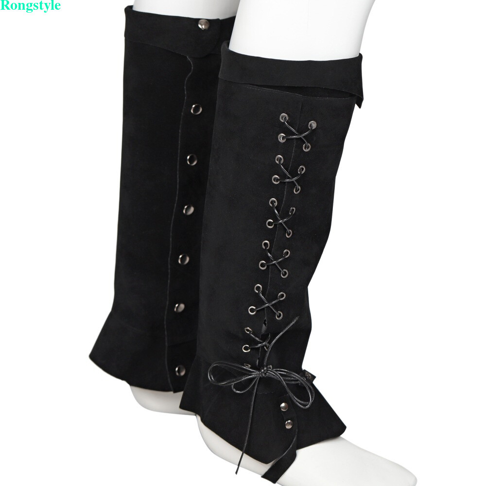 Retro Medieval Gaiters Knight Shoes Cover Warrior Leg Armor Boot Covers ...
