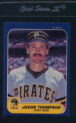 1986 Fleer #622 Jason Thompson Pirates Signed Auto *29608 | eBay