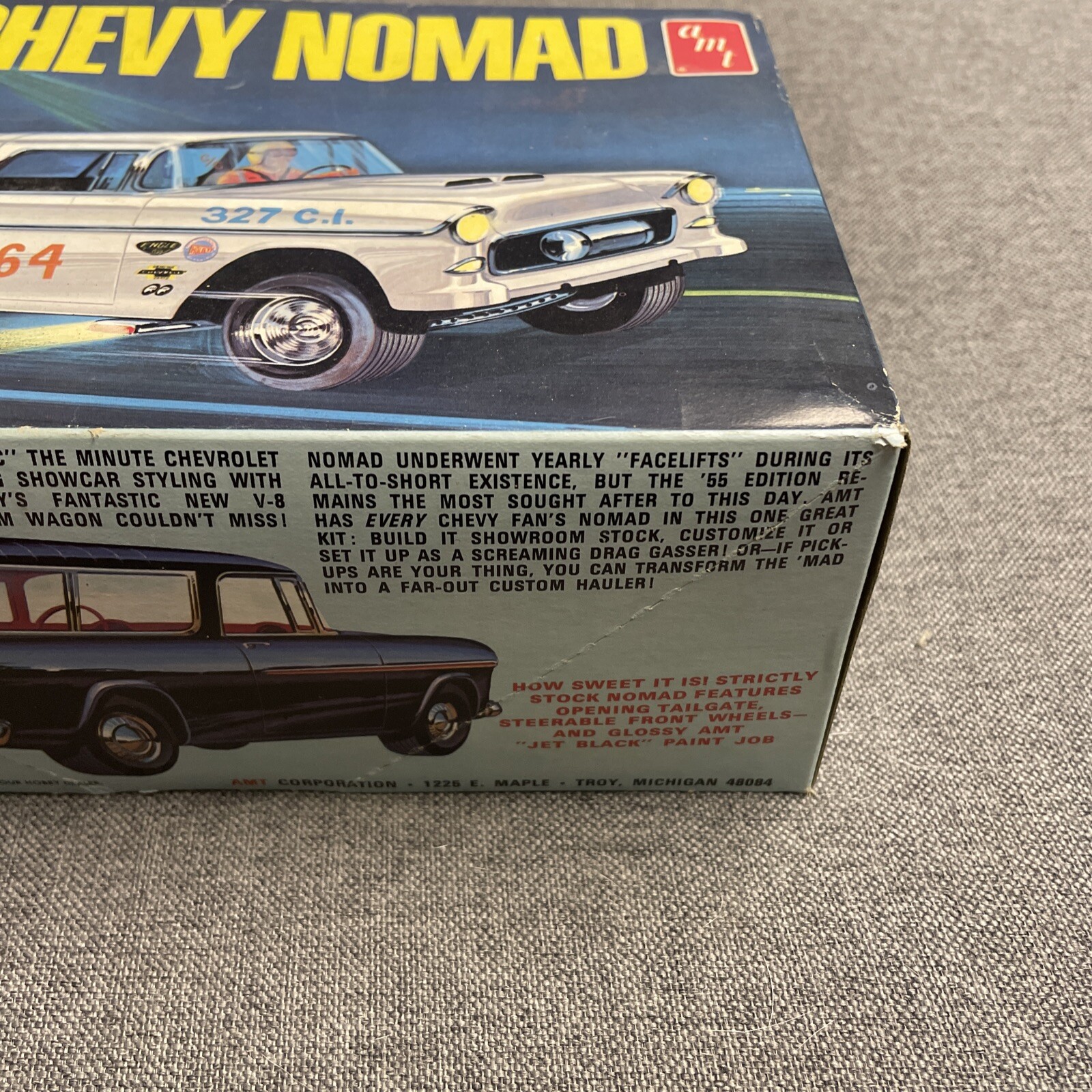 Vtg AMT '55 1955 Chevy Nomad 1/25 Scale 1968 Model Car Kit Unbuilt ...