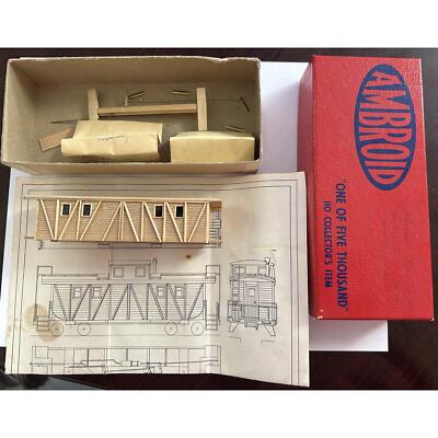HO Scale Ambroid Partial Built Outside Braced Caboose | eBay
