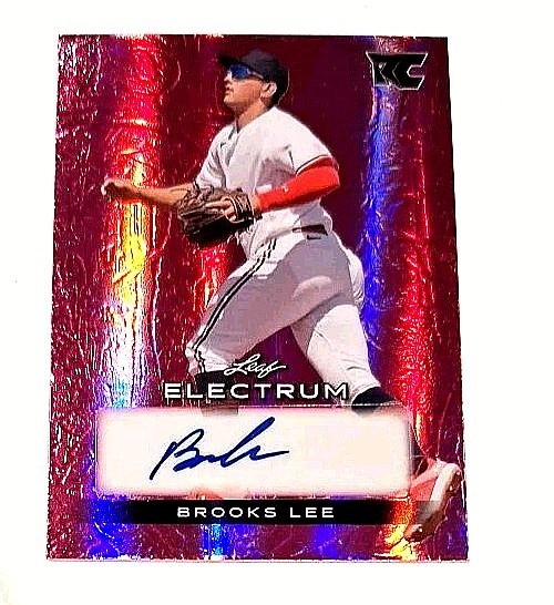 2024 Leaf Electrum - Autographs Brooks Lee #BA-BL1 Pink /10 (AU, RC ...