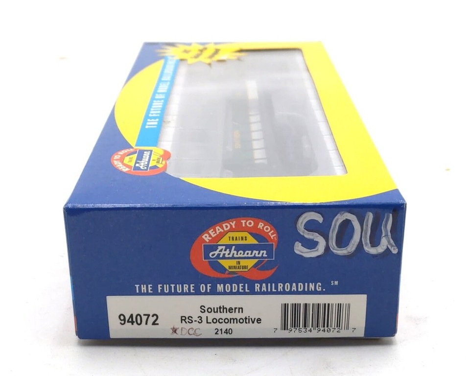 Athearn 94072 HO Southern RS-3 Diesel Locomotive #2140 w/DCC LN/Box ...