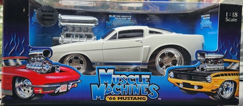 Muscle Machines '66 Ford Mustang 1/18 Scale In The Original Box | eBay