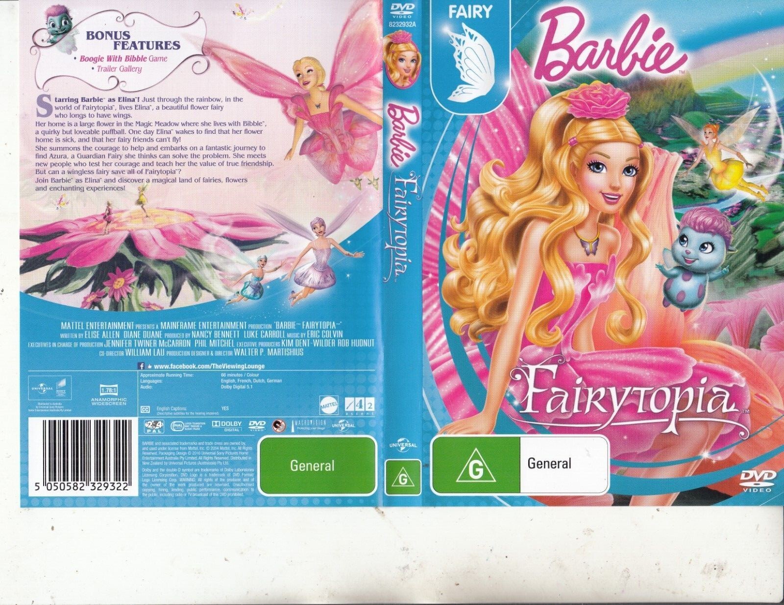 Barbie-Fairytopia-2004-Mattel Entertainment-Movie ME-DVD | eBay