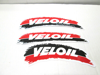 3 DECALS VELOIL MOTOR OIL & LUBRICANTS RACING HOT ROD RAT STICKER VINYL ...
