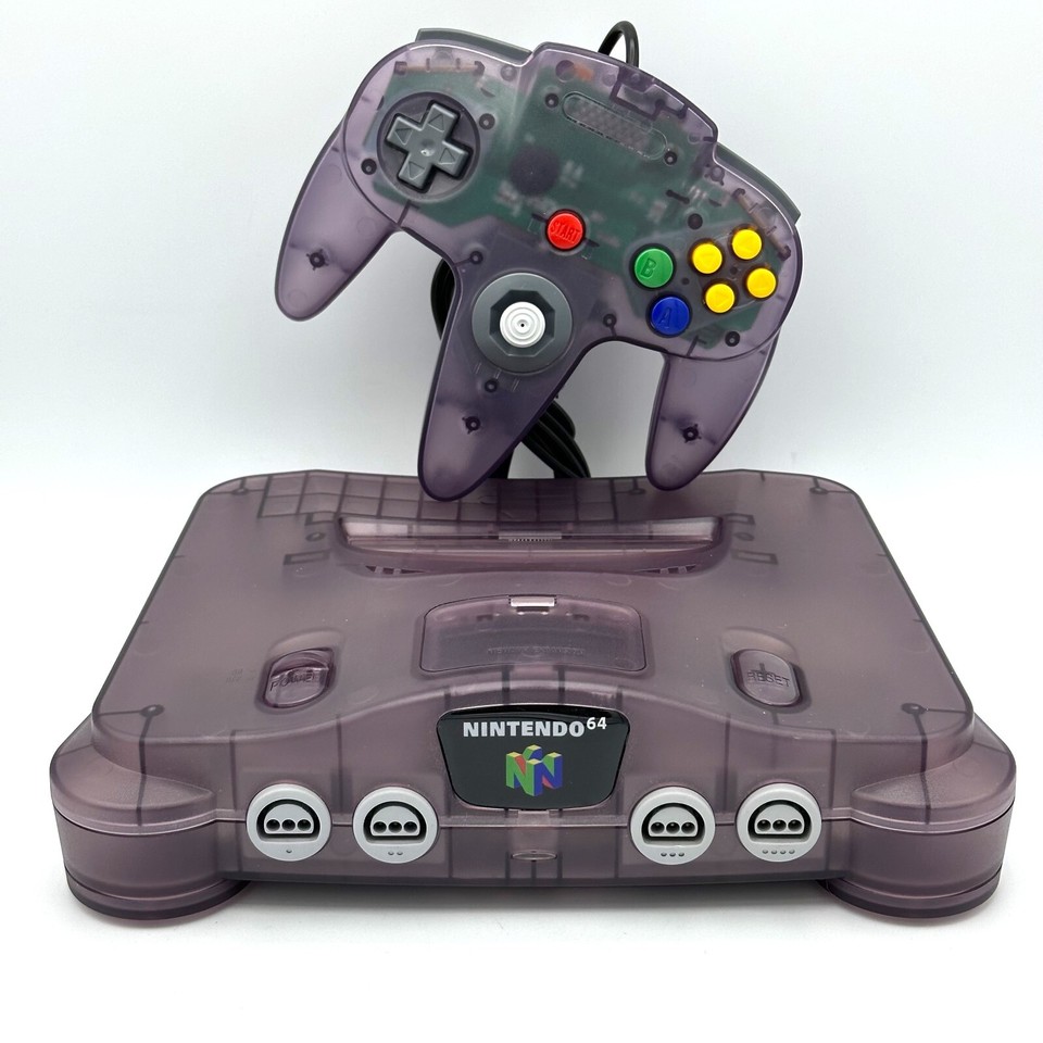 Nintendo 64 N64 *CHOOSE YOUR BUNDLE* Console + Controllers + Wires Set ...
