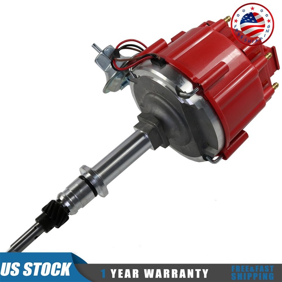 Red 6522R HEI Ignition Distributor 6 Cylinder For GM 250 Chevy 292 230 ...
