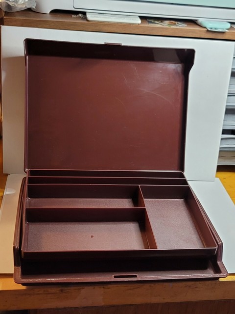 Vintage Tupperware Brown Personal Valet Organize 1868-1 Case 1869-1 ...