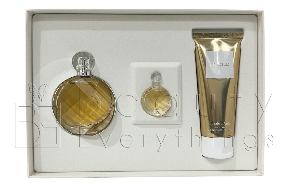 Elizabeth Arden Untold 3PC Gift Set 1.7oz EDP +0.17oz EDP +3.3oz B ...
