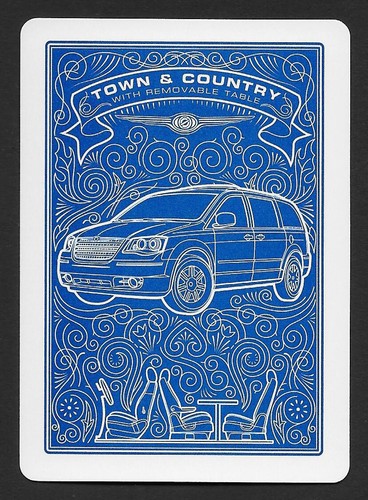 Chrysler Town & Country van minivan playing card single queen of hearts ...