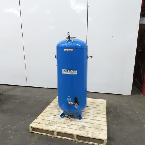 On Site 60 Gal Air Nitrogen Gas Receiver Storage Sampling Tank 200PSI ...