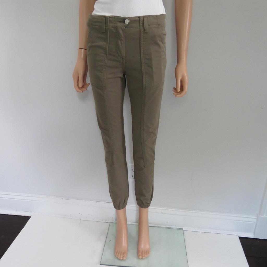 Veronica Beard Army Khaki Field Cargo Pants Size 24 $… - Gem