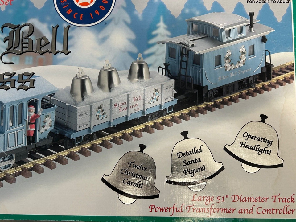 SILVER BELLS EXPRESS / CHRISTMAS STEAM TRAIN SET - G SCALE 8-81024 ...