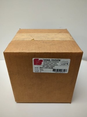 Federal Signal AV1-LED-024B Blue 24VDC Audible Visual Signal Flashing ...
