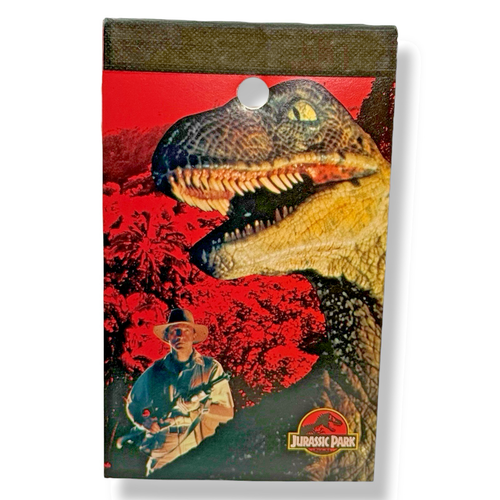 VTG 1992 Jurassic Park 3x5 Notepad Velociraptor Muldoon Map Back Unused ...