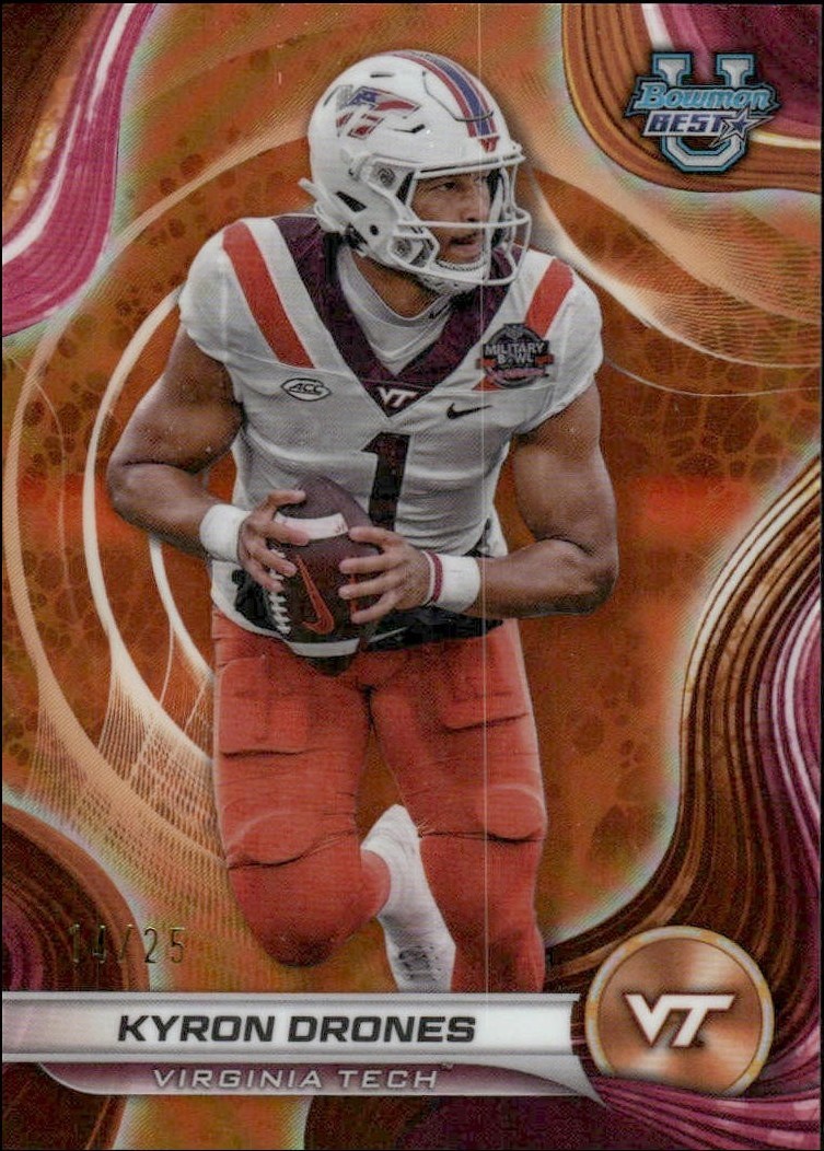 2024 Bowman's Best University - Kyron Drones #52 Orange Refractor /25 ...
