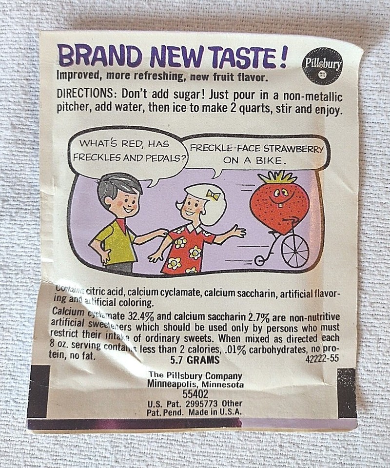 FUNNY FACE Pillsbury GOOFY GRAPE Sealed Pack VTG DRINK MIX 1970s, 80s ...