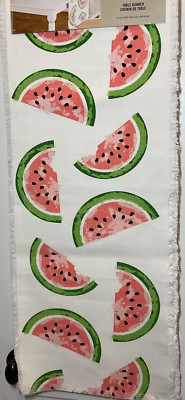 MARTHA STEWART TABLE RUNNER WATERMELON 14 X 74 100% COTTON NIP | eBay