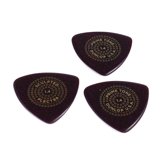 Dunlop Guitar Picks 3 Pack Primetone Tri Triangle Hand Sculpted 1.4mm ...