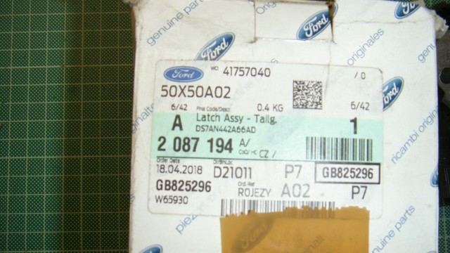 2087194 Lock Trunk Tailgate Ford Focus Lim Business Year 2014 1278295 ...