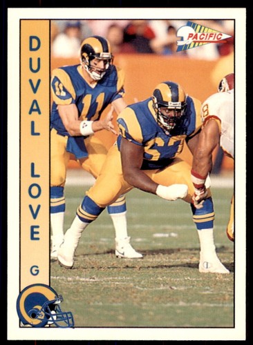 1992 Pacific Duval Love Los Angeles Rams #160 | eBay
