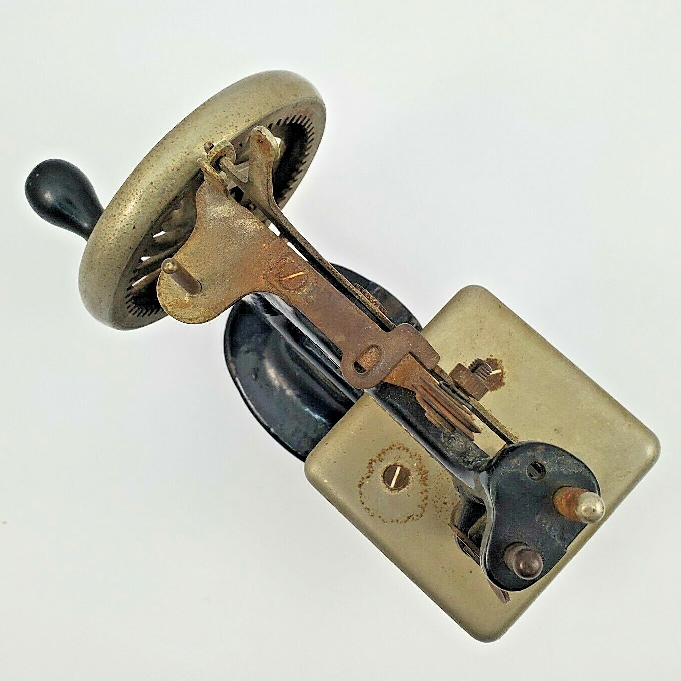 Antique 1910/14 Toy Singer Sewing Machine Cast Iron Oval Base Black ...