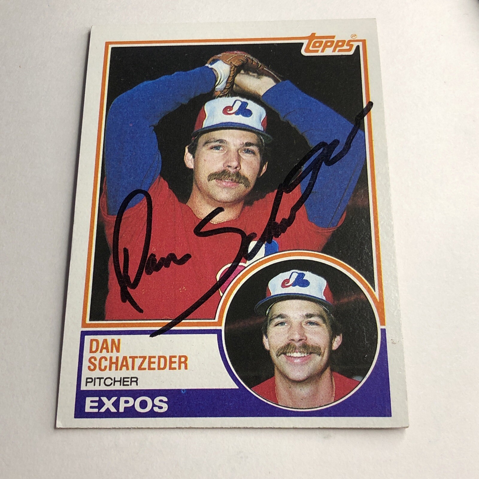 Dan Schatzeder Signed autographed MLB Baseball card 1983 Topps #189 ...