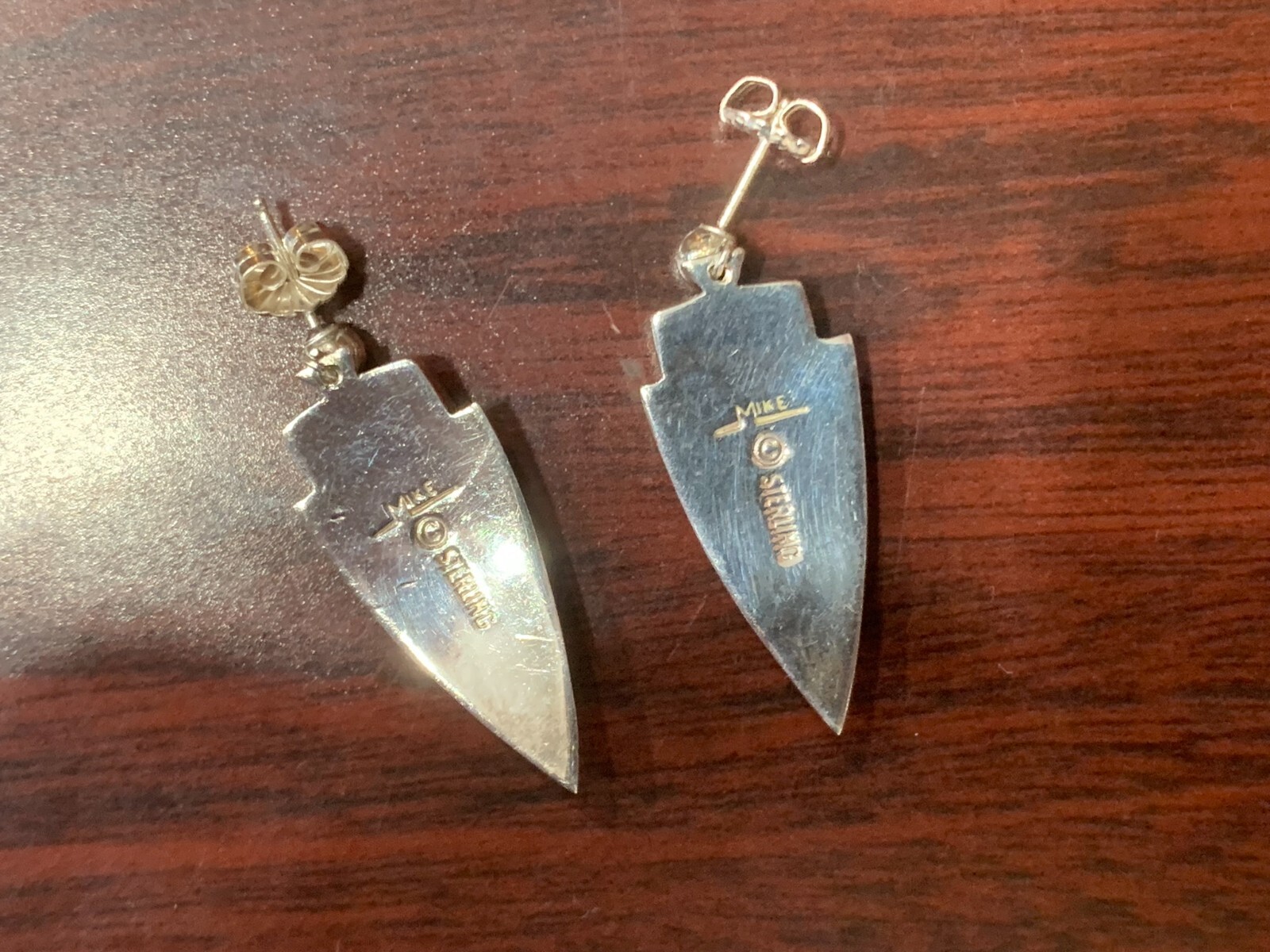 Vtg. Navajo Mike Begay Sterling Silver Turquoise Pend… - Gem