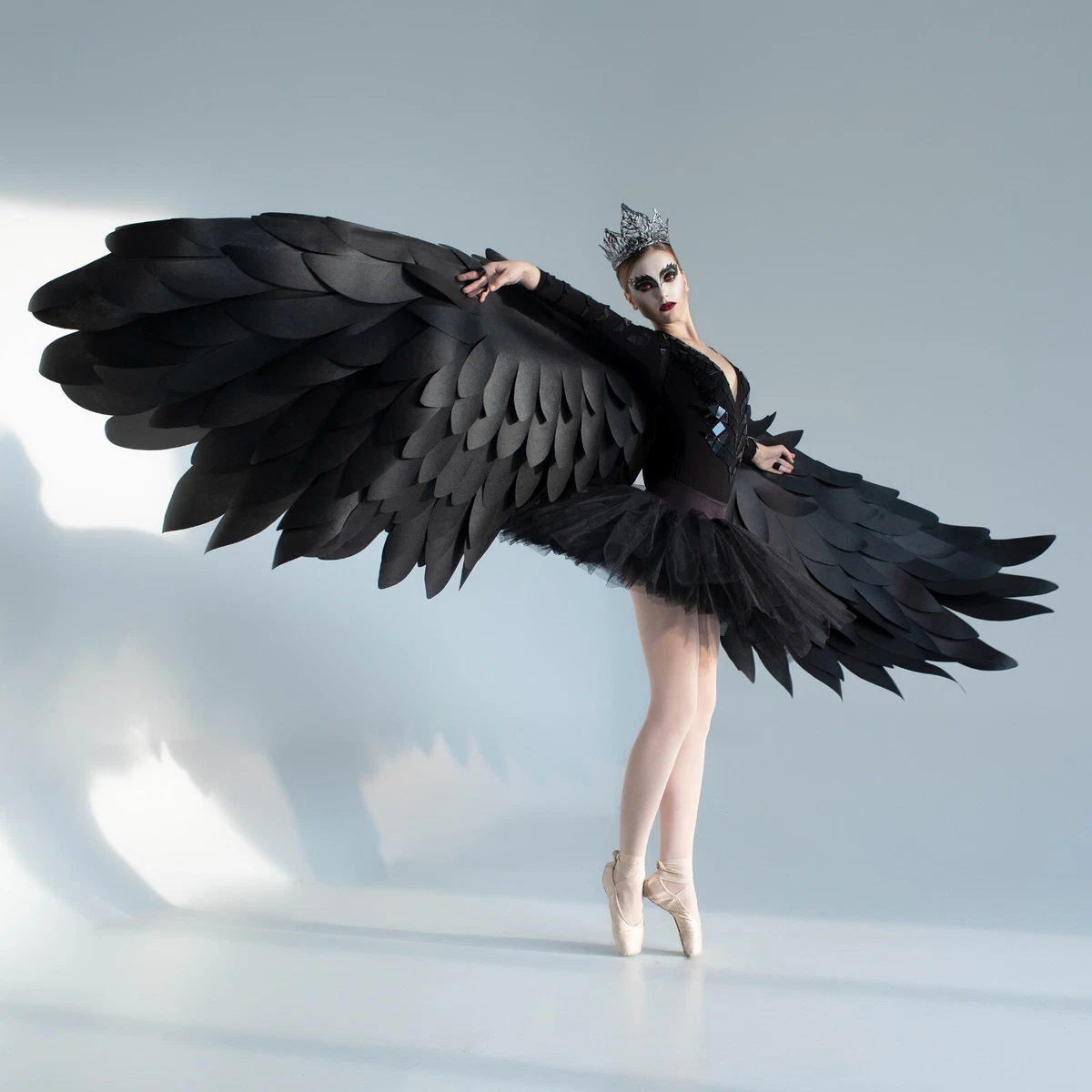 Black Angel Costume Wings