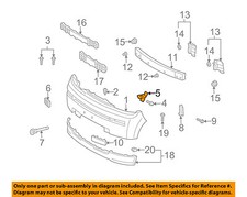 525330K030 Genuine Toyota BRACKET, FRONT BUMPER RETAINER, NO.1 52533 ...
