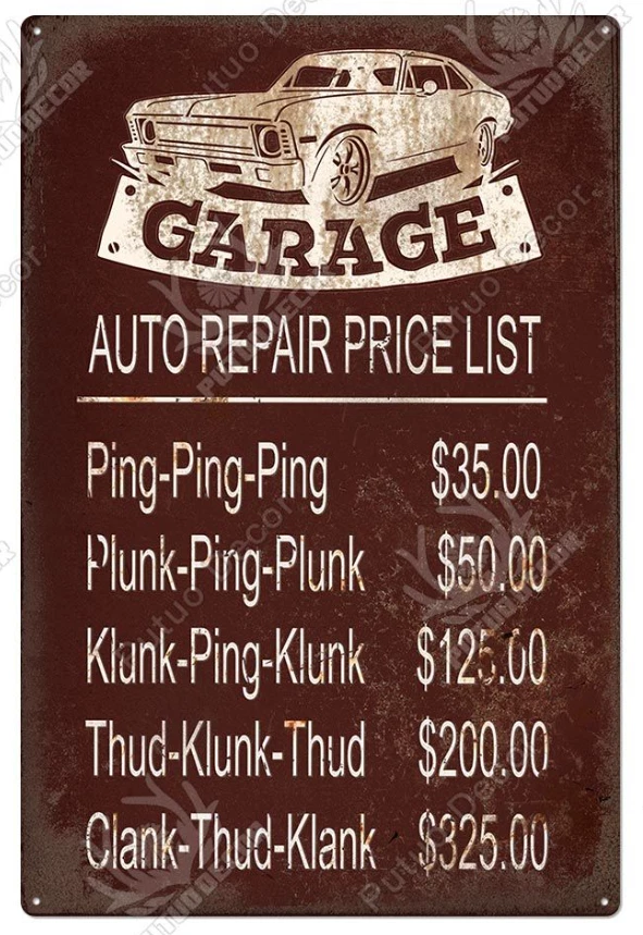 Funny Auto Repair Signs